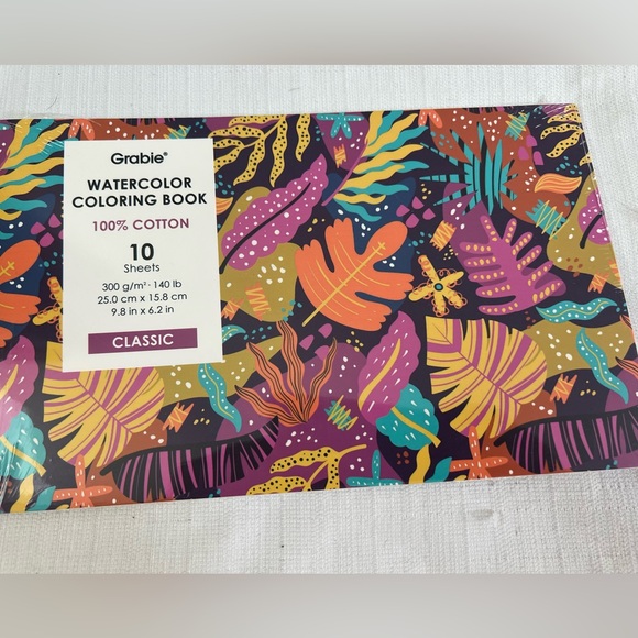 grabie | Office | Grabie Watercolor Coloring Book | Poshmark